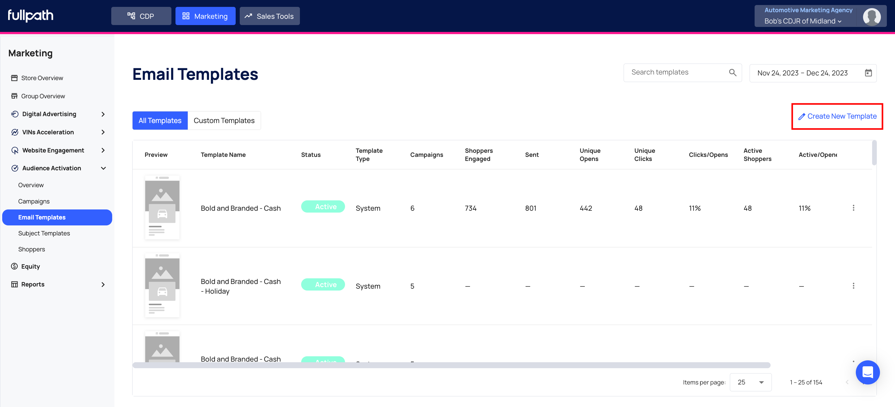 Adding Custom Email Templates to Audience Activation – Fullpath Help Center